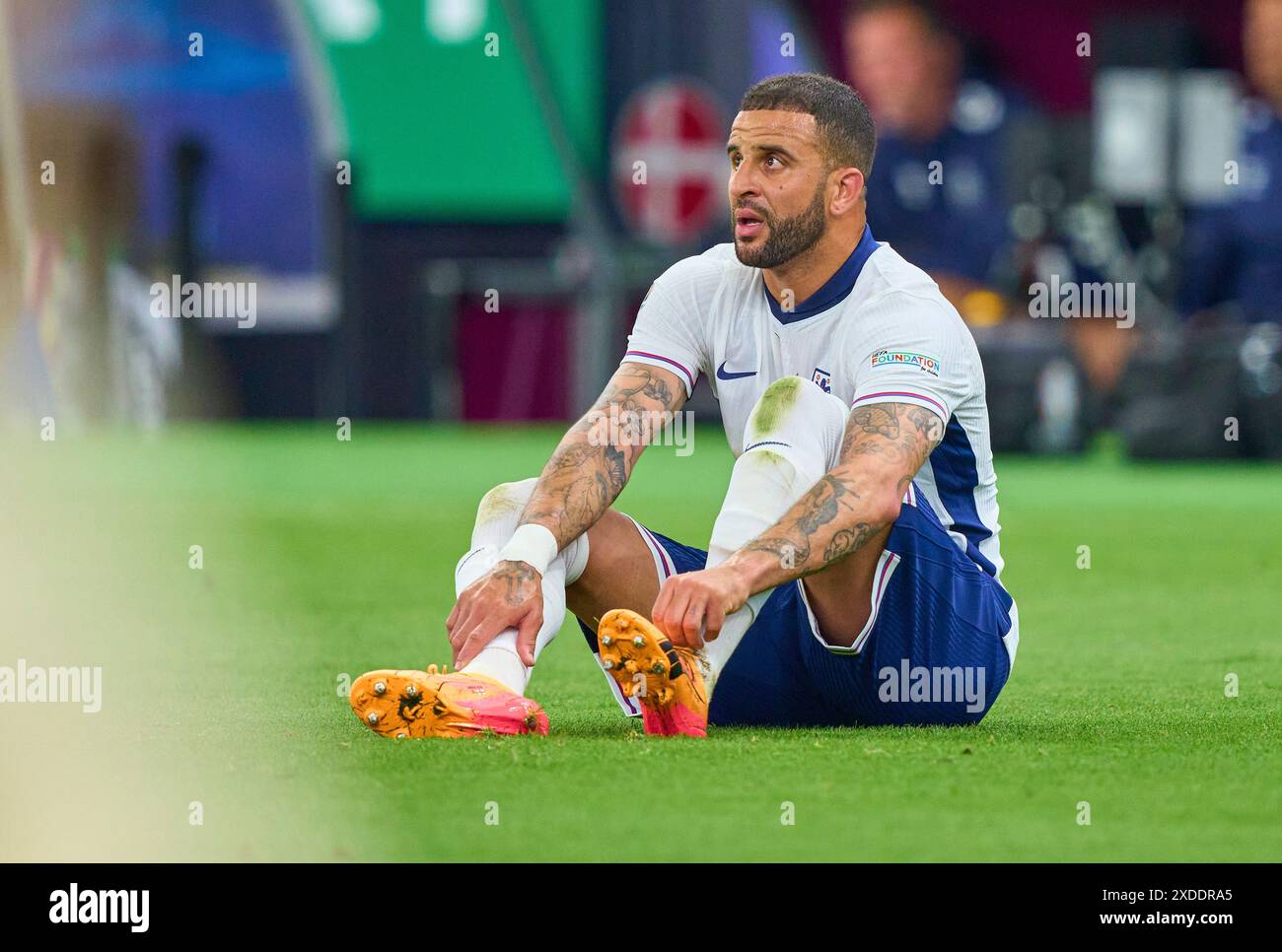 Kyle Walker, England 2 in the group C stage match ENGLAND - DENMARK 1-1 ...