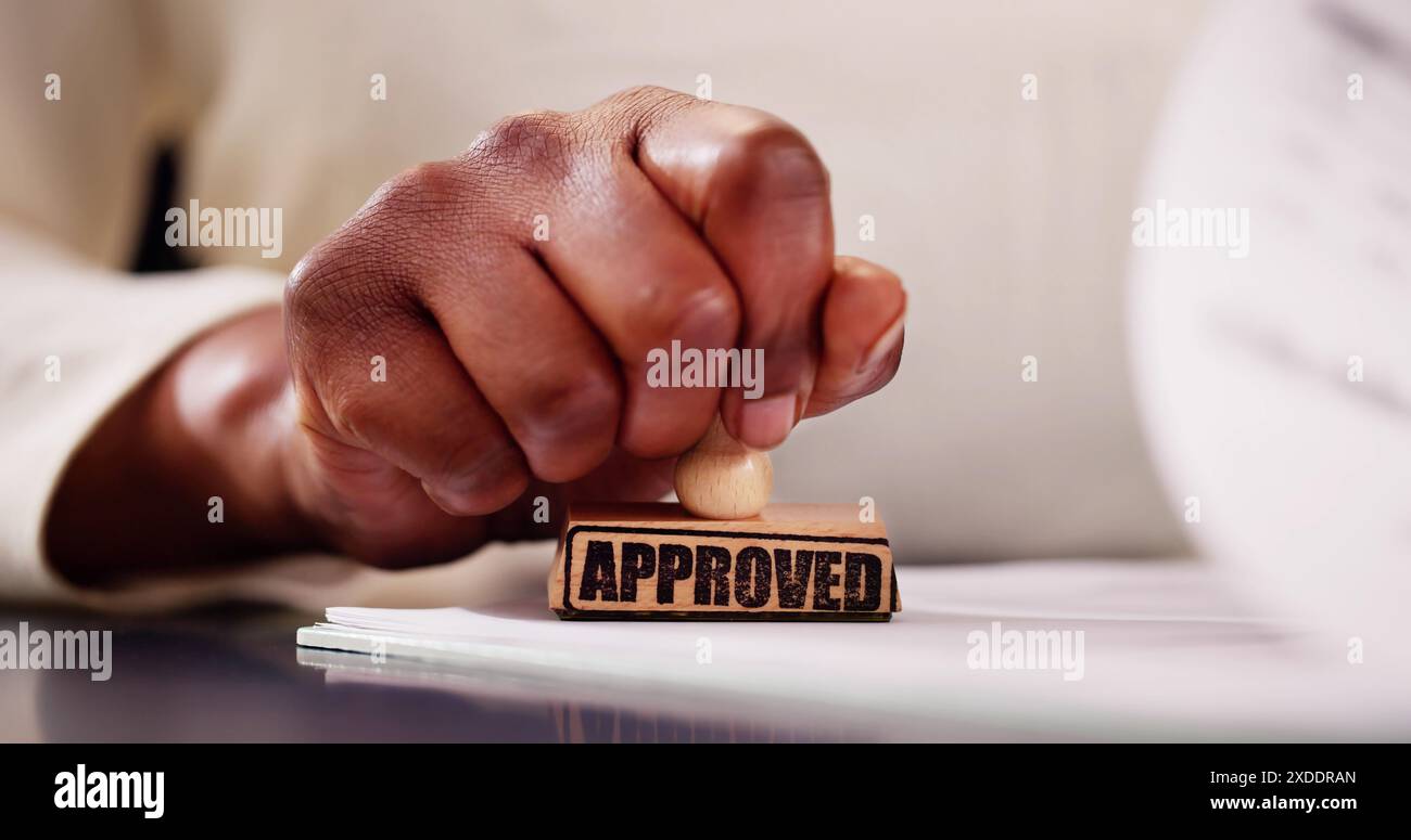 Approval hands in white hi-res stock photography and images - Alamy