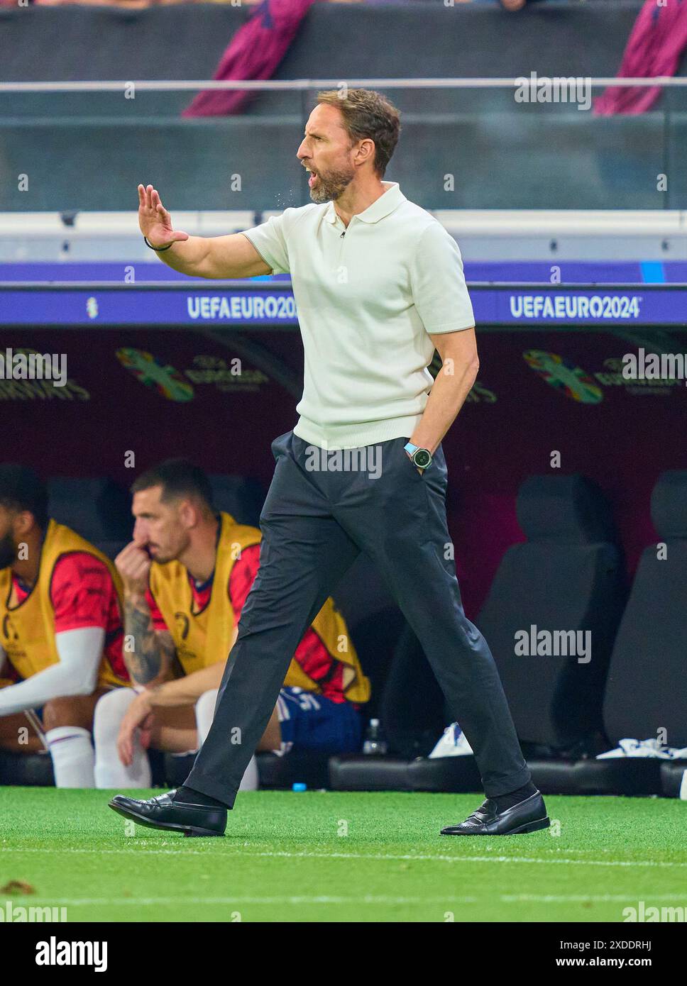 Gareth Southgate, headcoach England, in the group C stage match ENGLAND ...