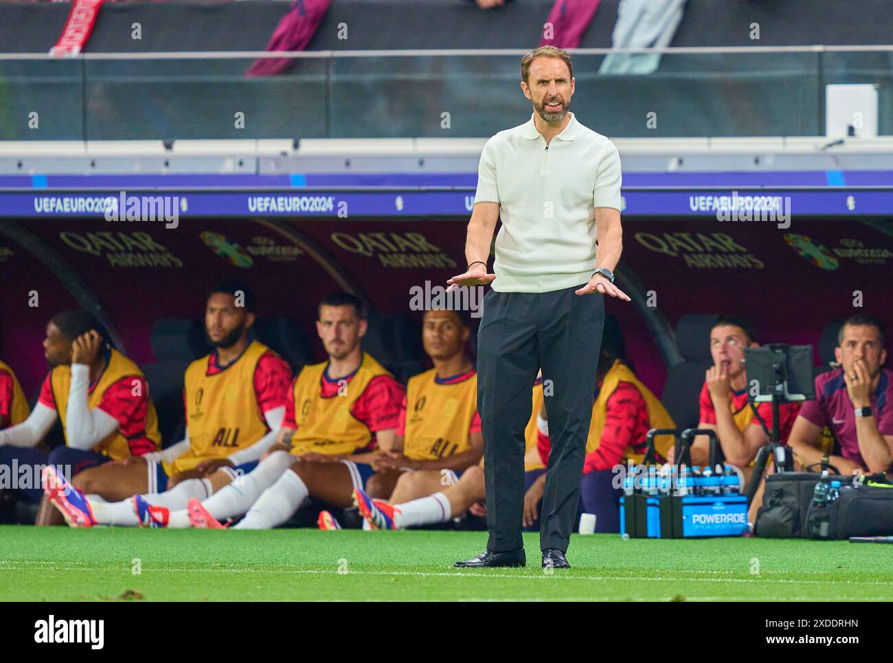 Gareth Southgate, headcoach England, in the group C stage match ENGLAND ...