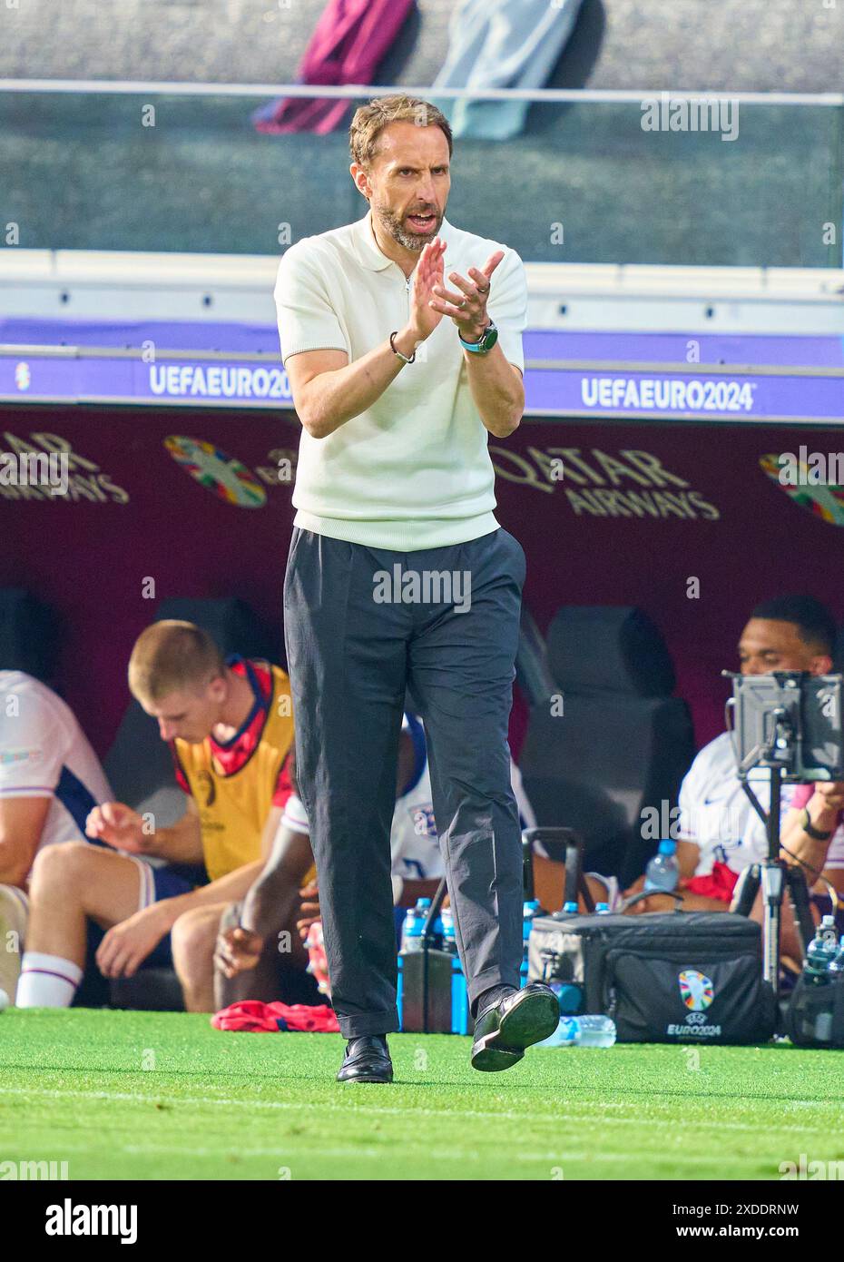 Gareth Southgate, headcoach England, in the group C stage match ENGLAND ...