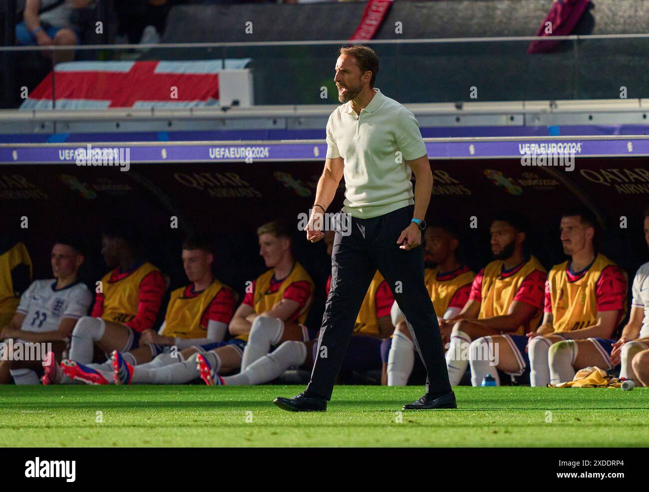 Gareth Southgate, headcoach England, in the group C stage match ENGLAND ...