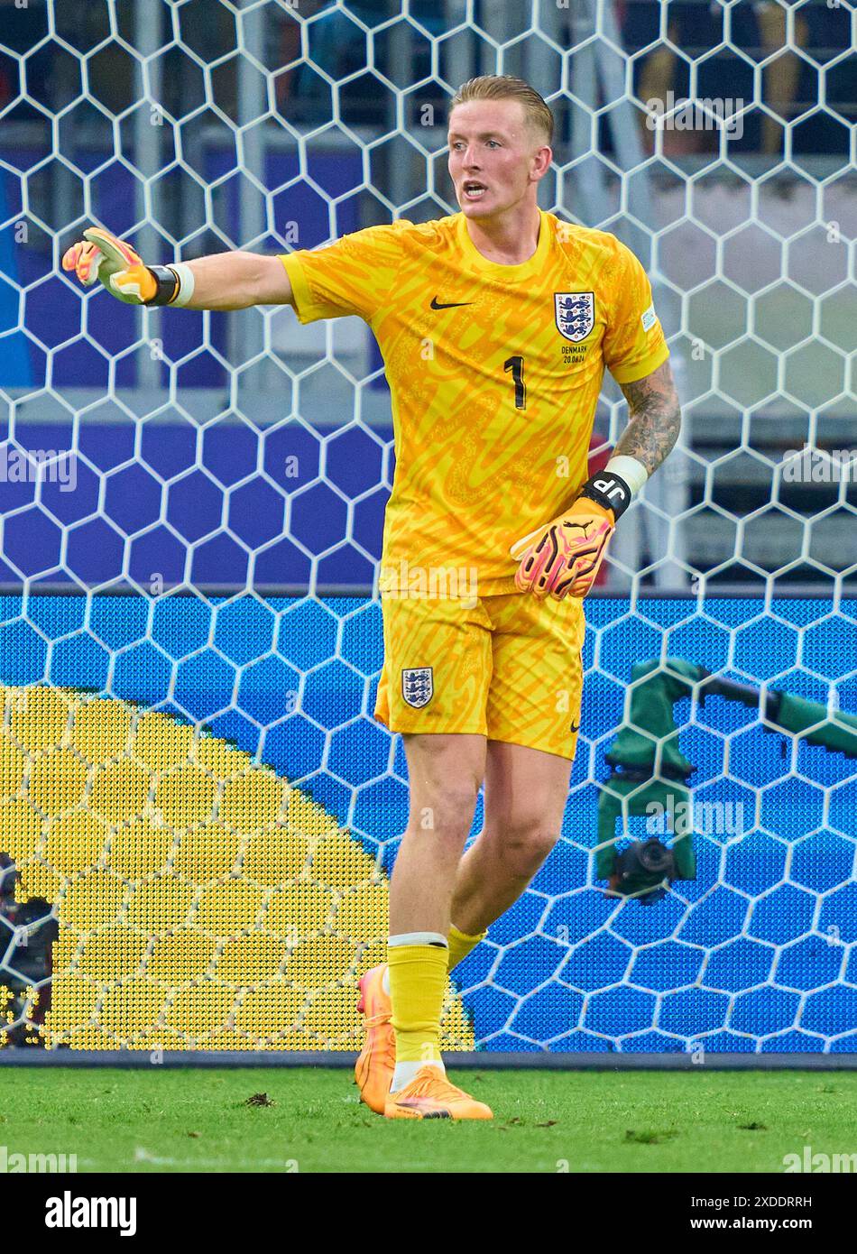 Jordan Pickford, England 1 in the group C stage match ENGLAND - DENMARK ...
