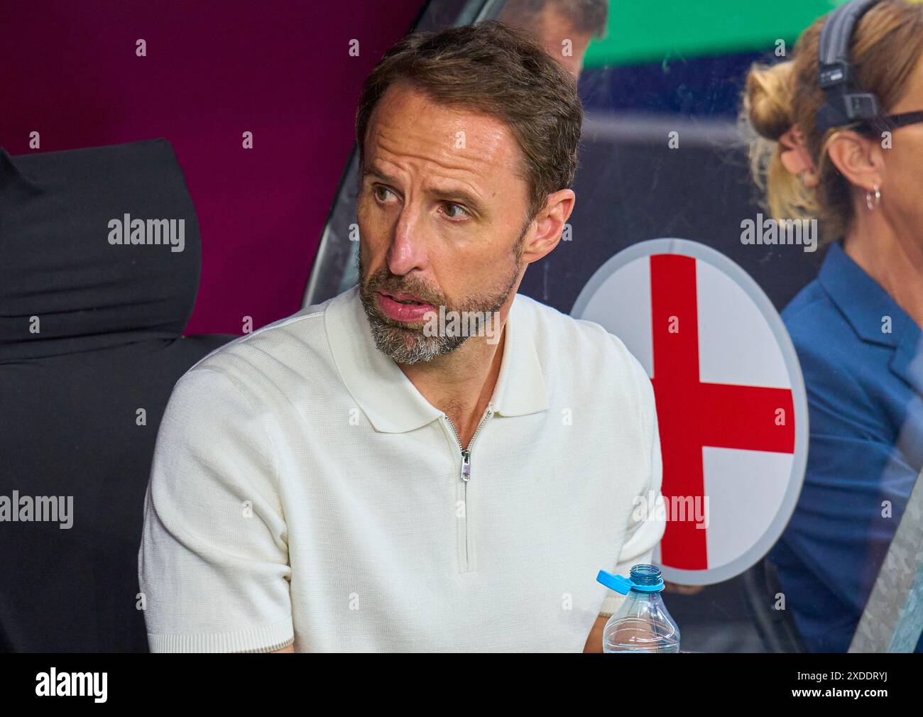 Gareth Southgate, headcoach England, in the group C stage match ENGLAND ...