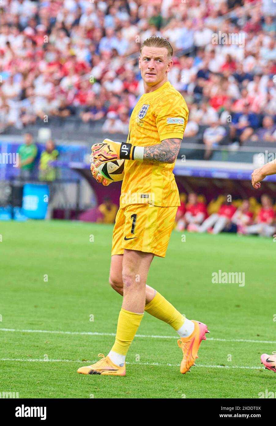 Jordan Pickford, England 1 in the group C stage match ENGLAND - DENMARK ...