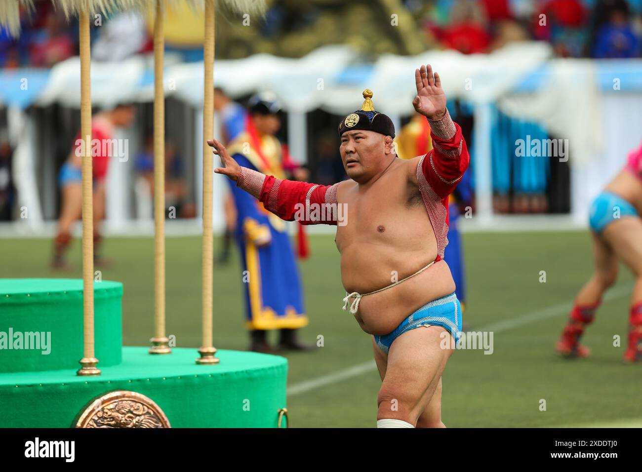 Ulaanbaatar, Mongolia. 11st Jul, 2023. Mongolian Naadam festival 2023 ...
