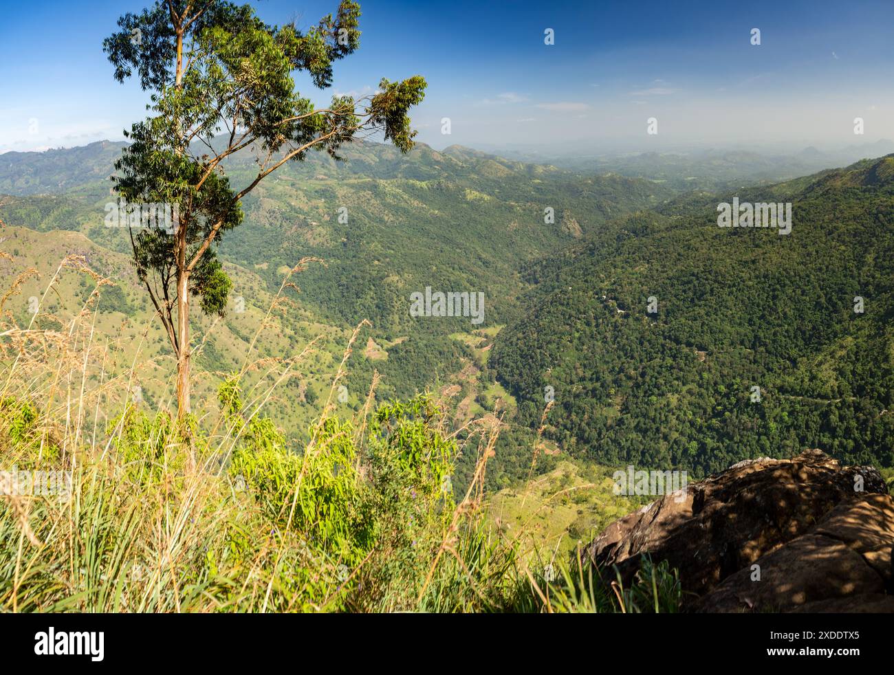 Sri Lanka, Ceylon Island - Ella rock hike on train trails Stock Photo ...