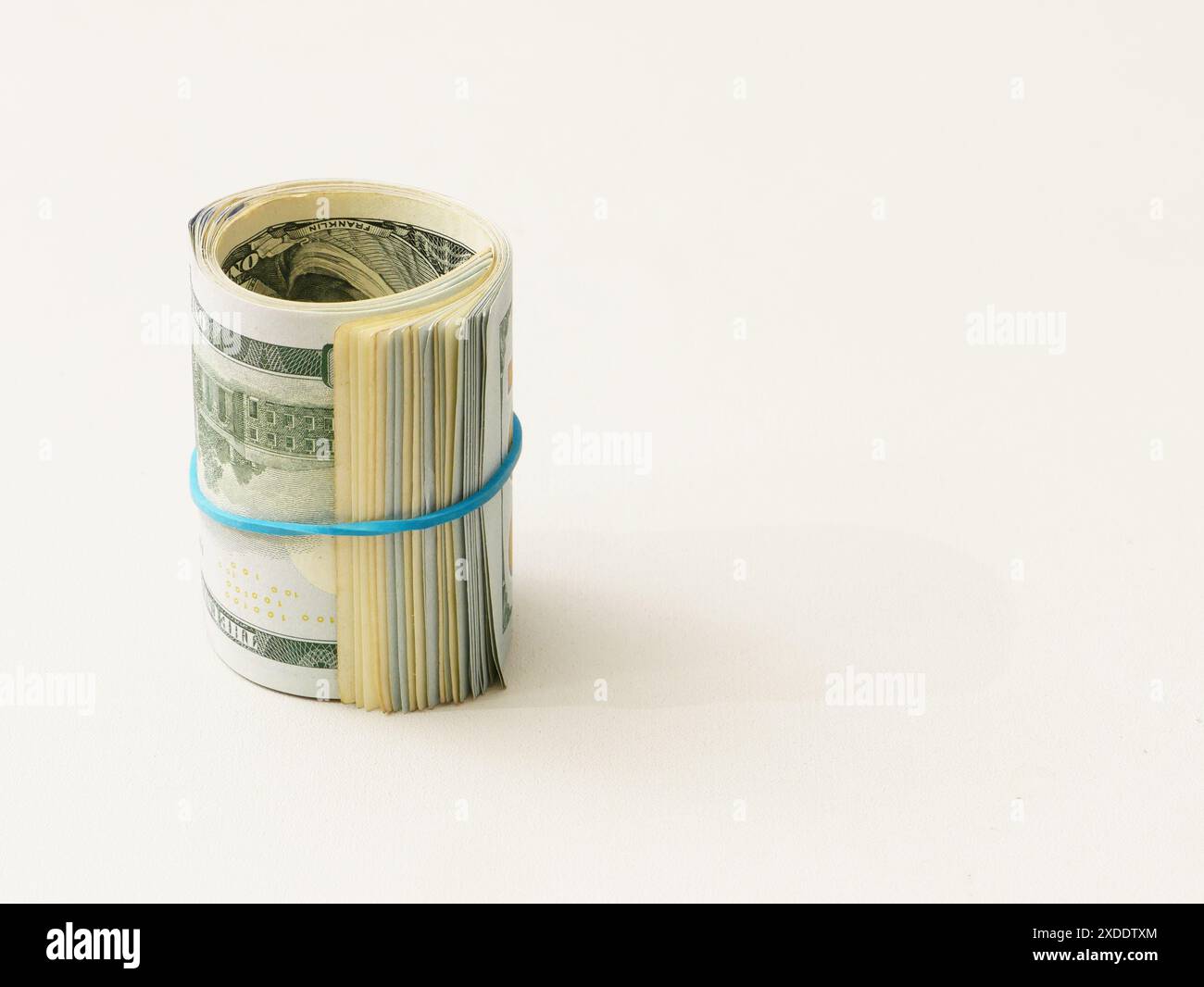 Dollar bills tied rubber band hi-res stock photography and images - Alamy