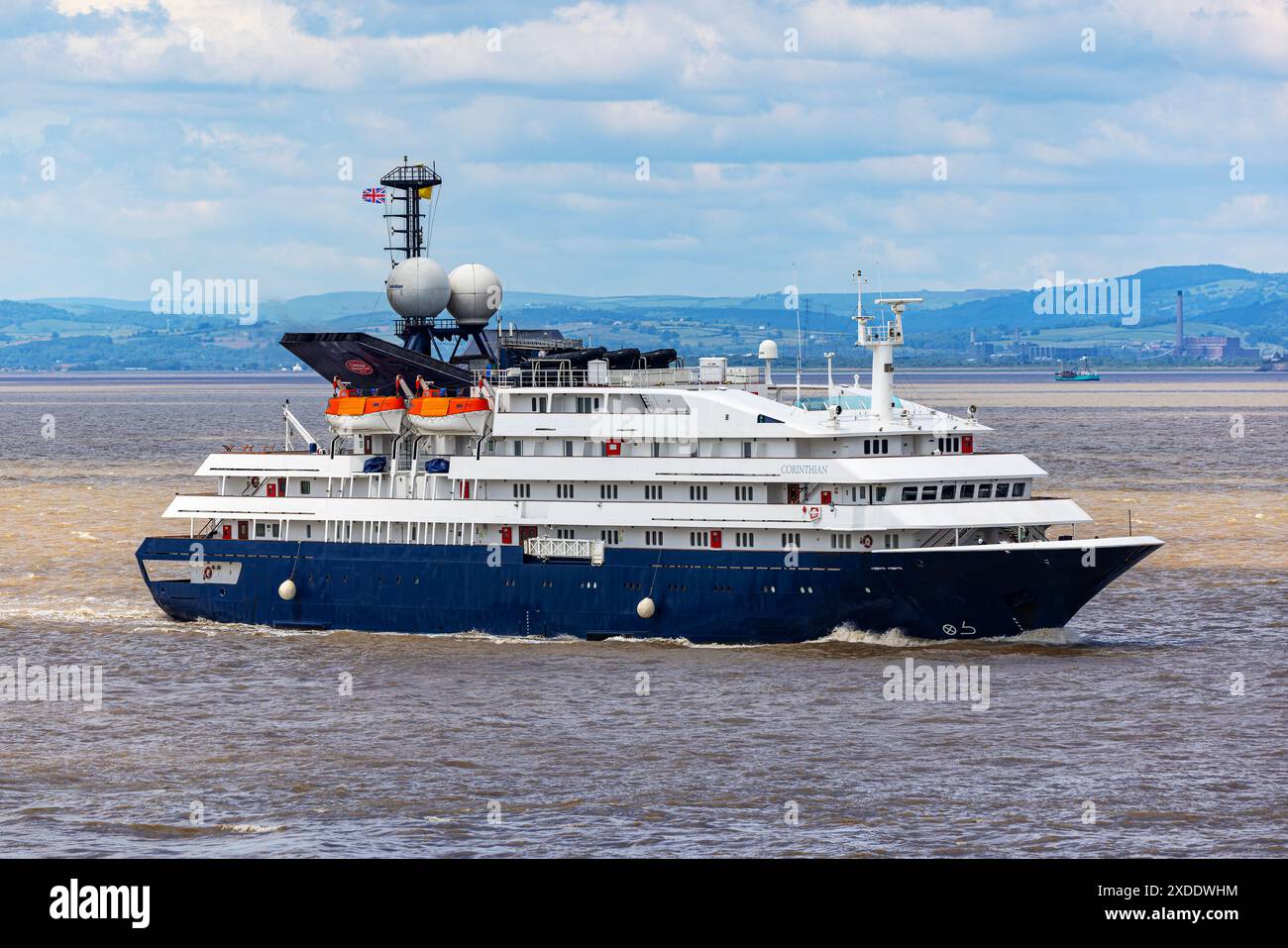 Cruise ship Cortinthian heading for Royal Portbury docks Stock Photo ...