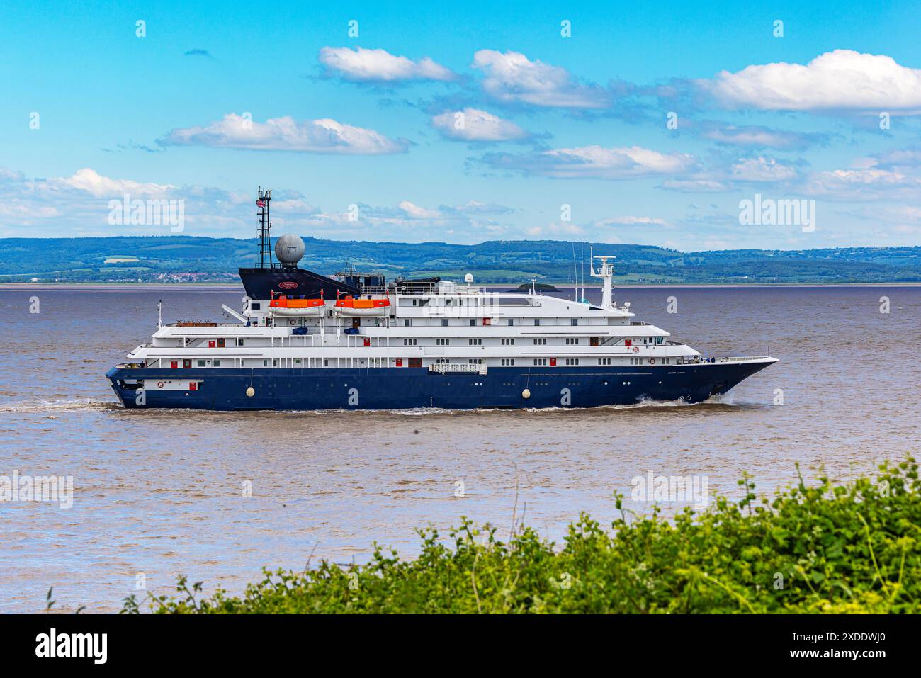 Cruise ship Cortinthian heading for Royal Portbury docks Stock Photo ...
