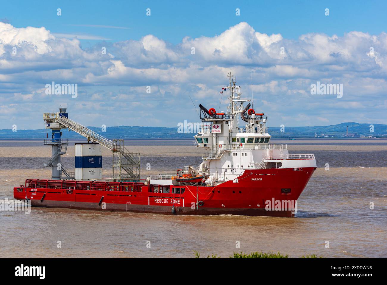 Supply vessel Sartor with Barge master ahc gangway system installed ...