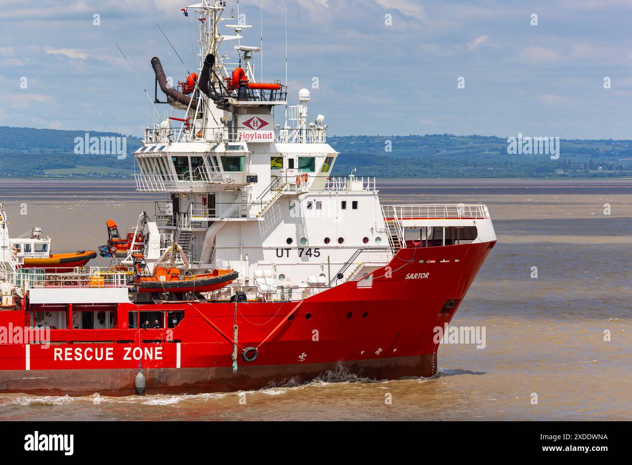 Supply vessel Sartor with Barge master ahc gangway system installed ...