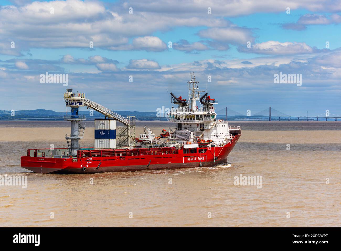 Supply vessel Sartor with Barge master ahc gangway system installed ...