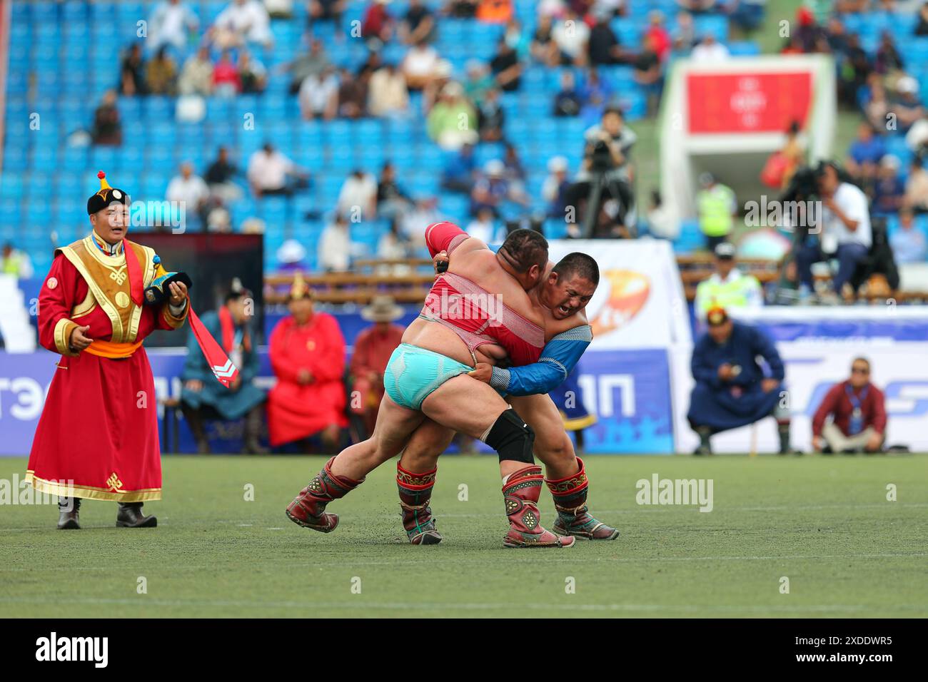 Ulaanbaatar, Mongolia. 12nd Jul, 2023. Mongolian Naadam festival 2023 ...