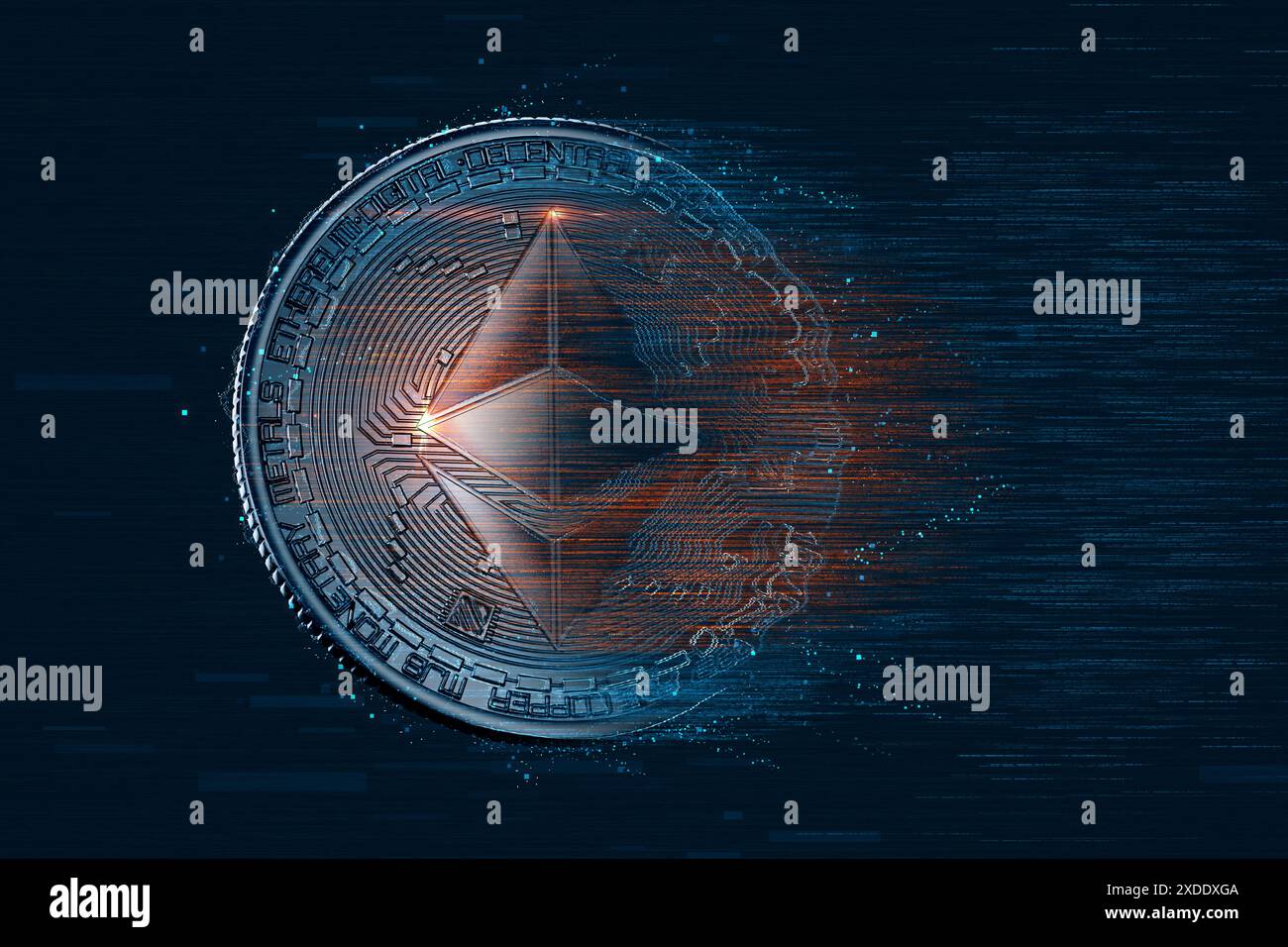 Digital Ecoin. Cryptocurrency concept Stock Photo - Alamy
