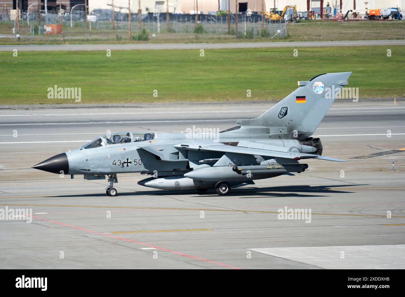 A German Air Force PA-200 Tornado arrives at Joint Base Elmendorf ...