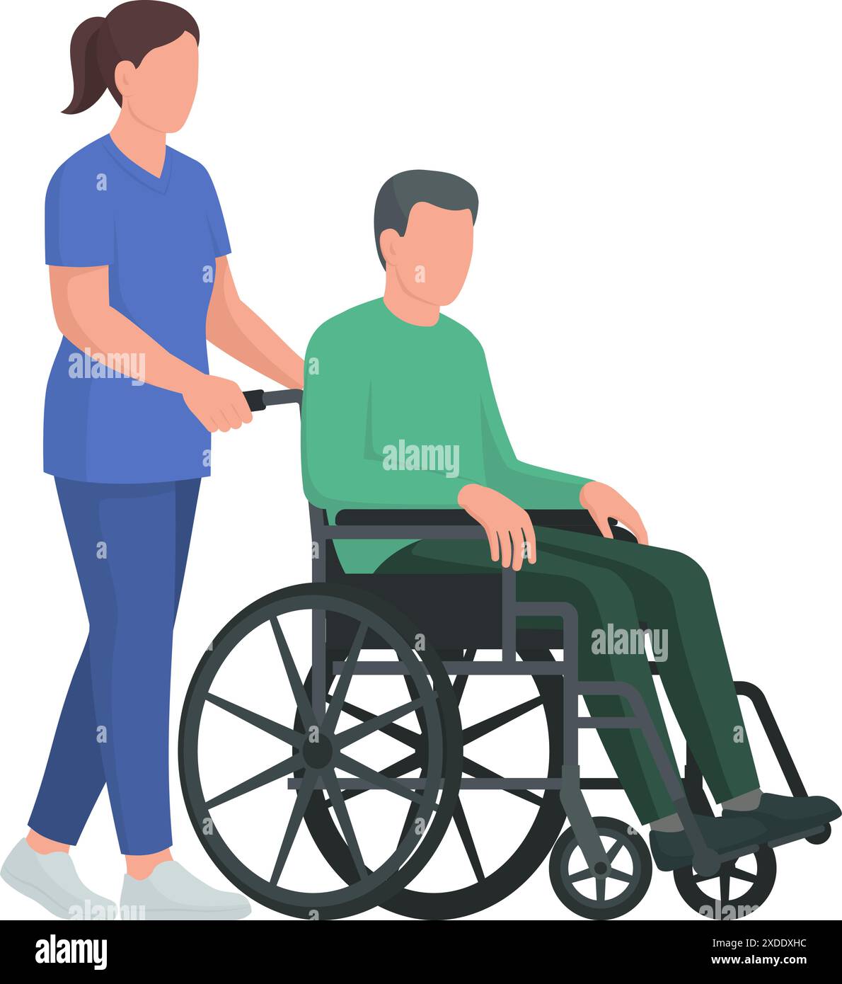 Healthcare nurse retirement man Stock Vector Images - Alamy