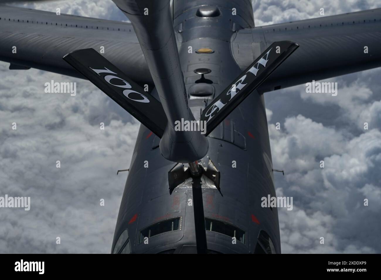 A U.S. Air Force B-52 Stratofortress from the 5th Bomb Wing, Minot Air ...