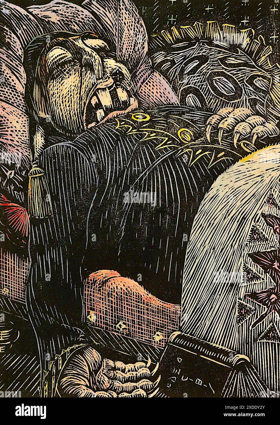 Hinko Smrekar, The Seven Deadly Sins - 1927 - Sloth Stock Photo - Alamy