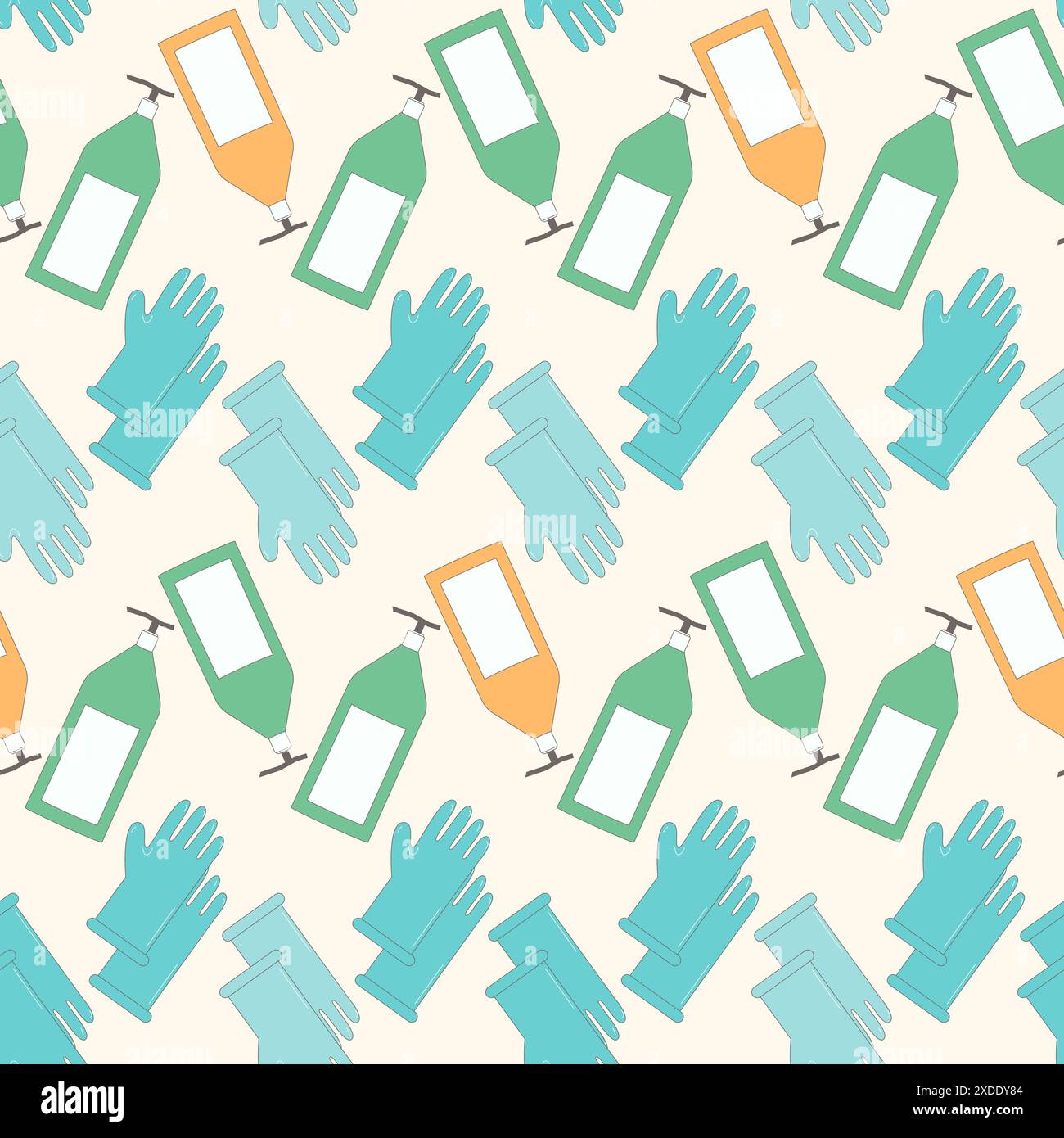 Cleaning seamless pattern. Tools for wash your room repeat background ...