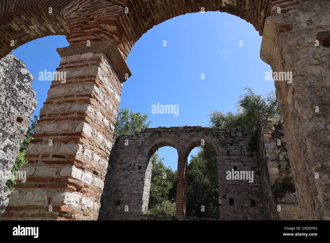 Ancient remains of the ruined city of Butrint-The Early Christian ...
