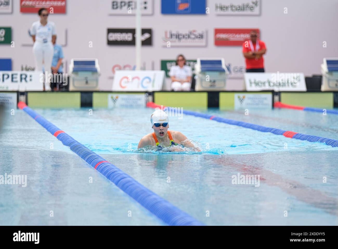 Giulia Criscuolo of Italy in action during the FINP women 100 metres ...