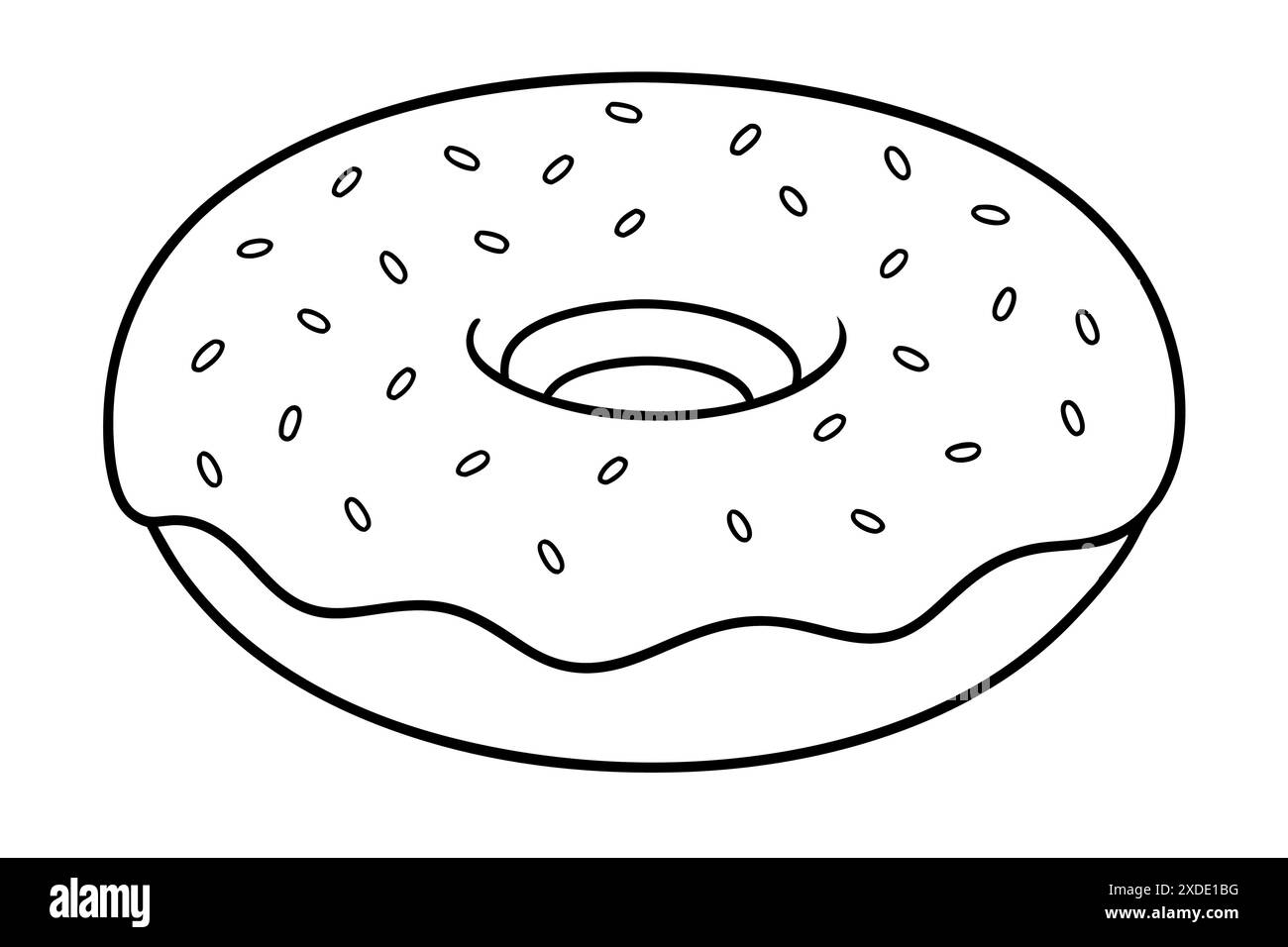 Dessert illustration for digital design Black and White Stock Photos ...