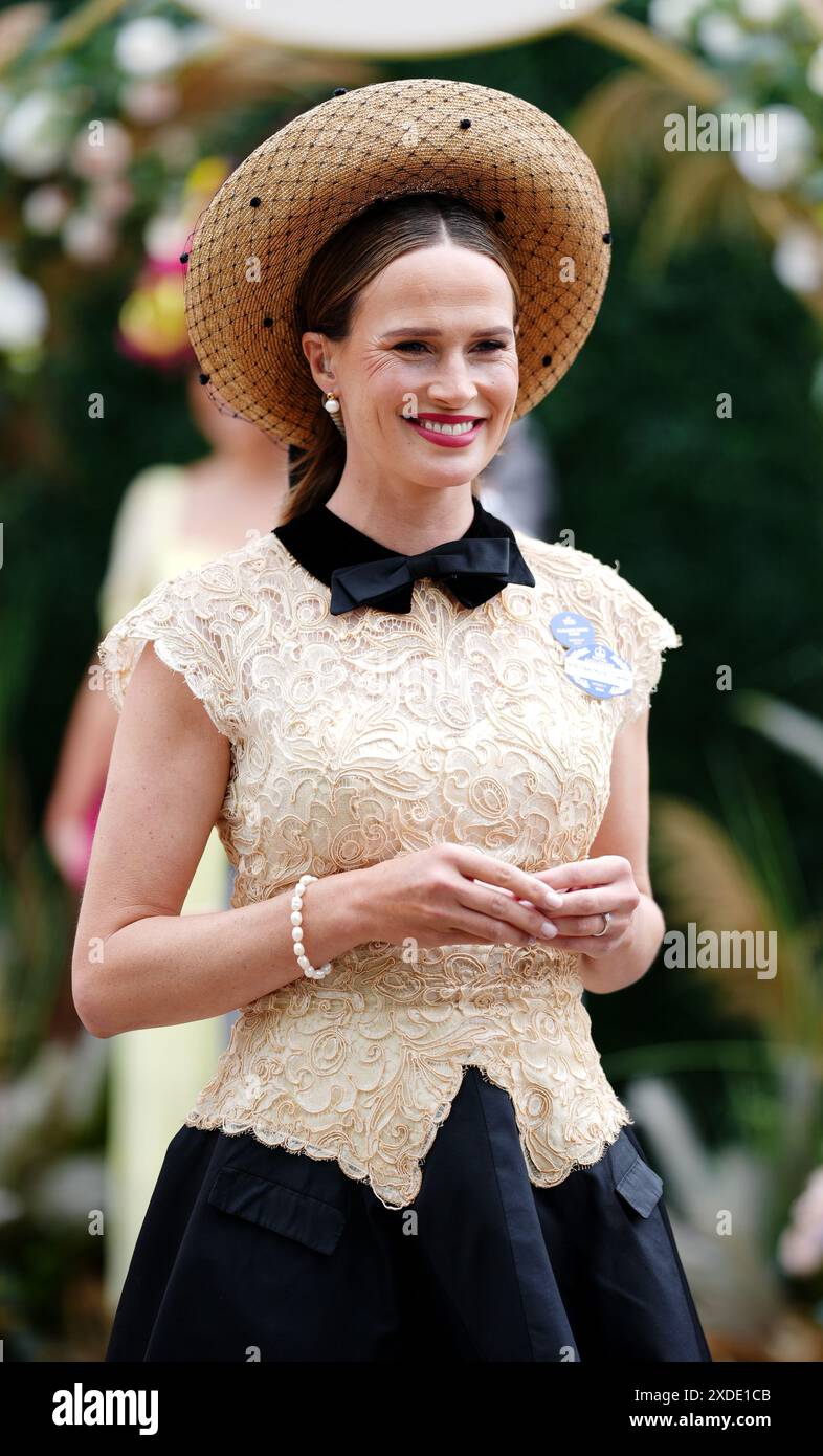 Francesca Cumani arrives for day five of Royal Ascot at Ascot ...