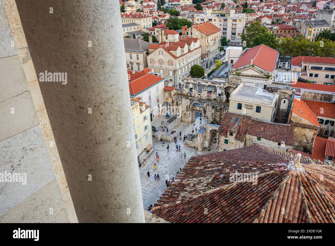 Split, Croatia - 05 August 2023 : Split seen from Cathedral of Saint ...