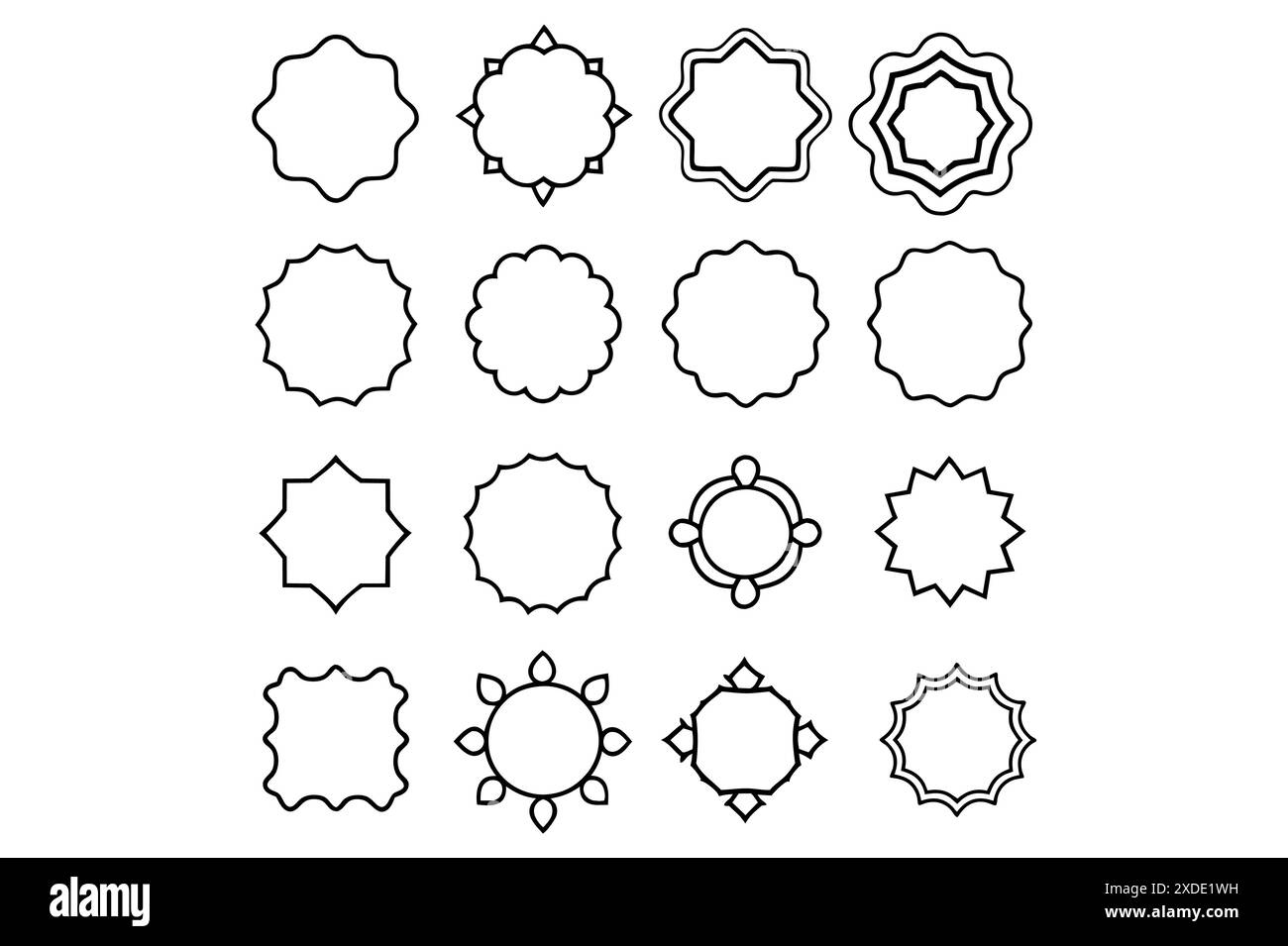 Set of decorative frame Vector Illustration Stock Vector Image & Art ...