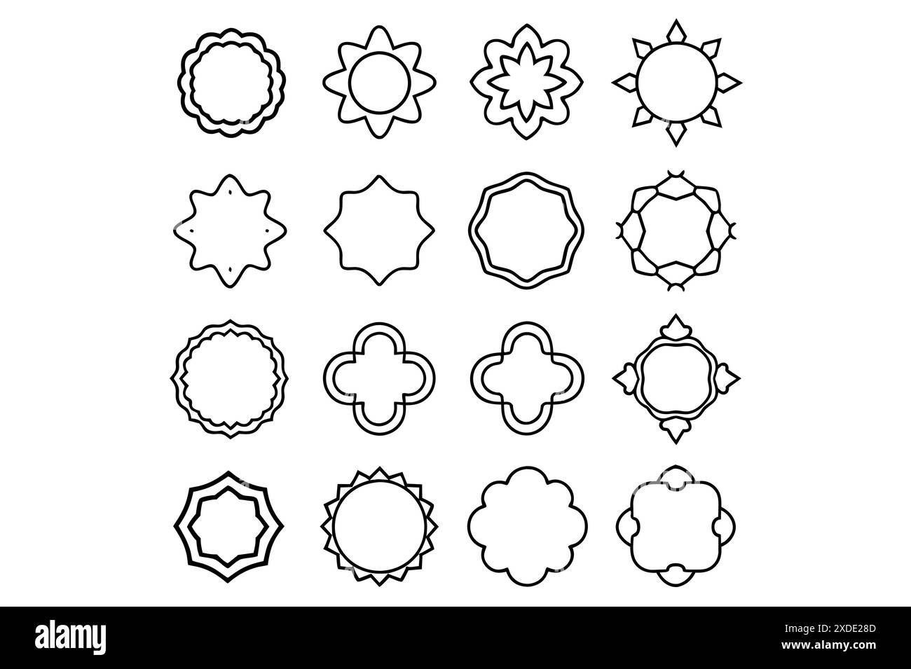 Set of decorative frame Vector Illustration Stock Vector Image & Art ...