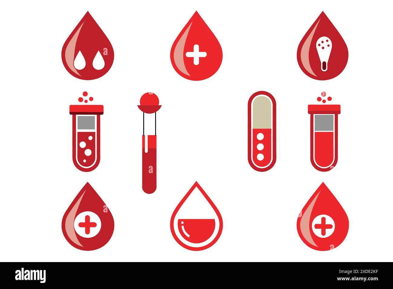 set-of blood test vector illustration Stock Vector Image & Art - Alamy