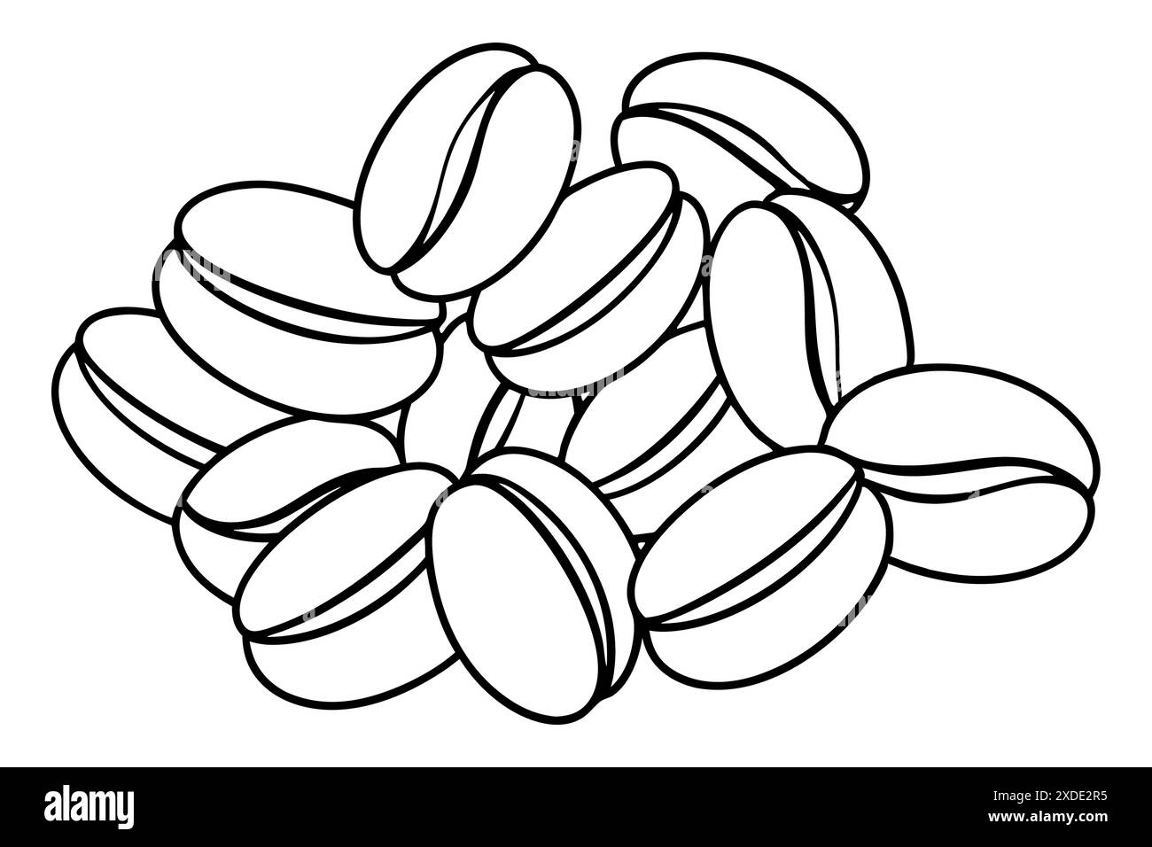 The coffee beans Vector Illustration Stock Vector Image & Art - Alamy
