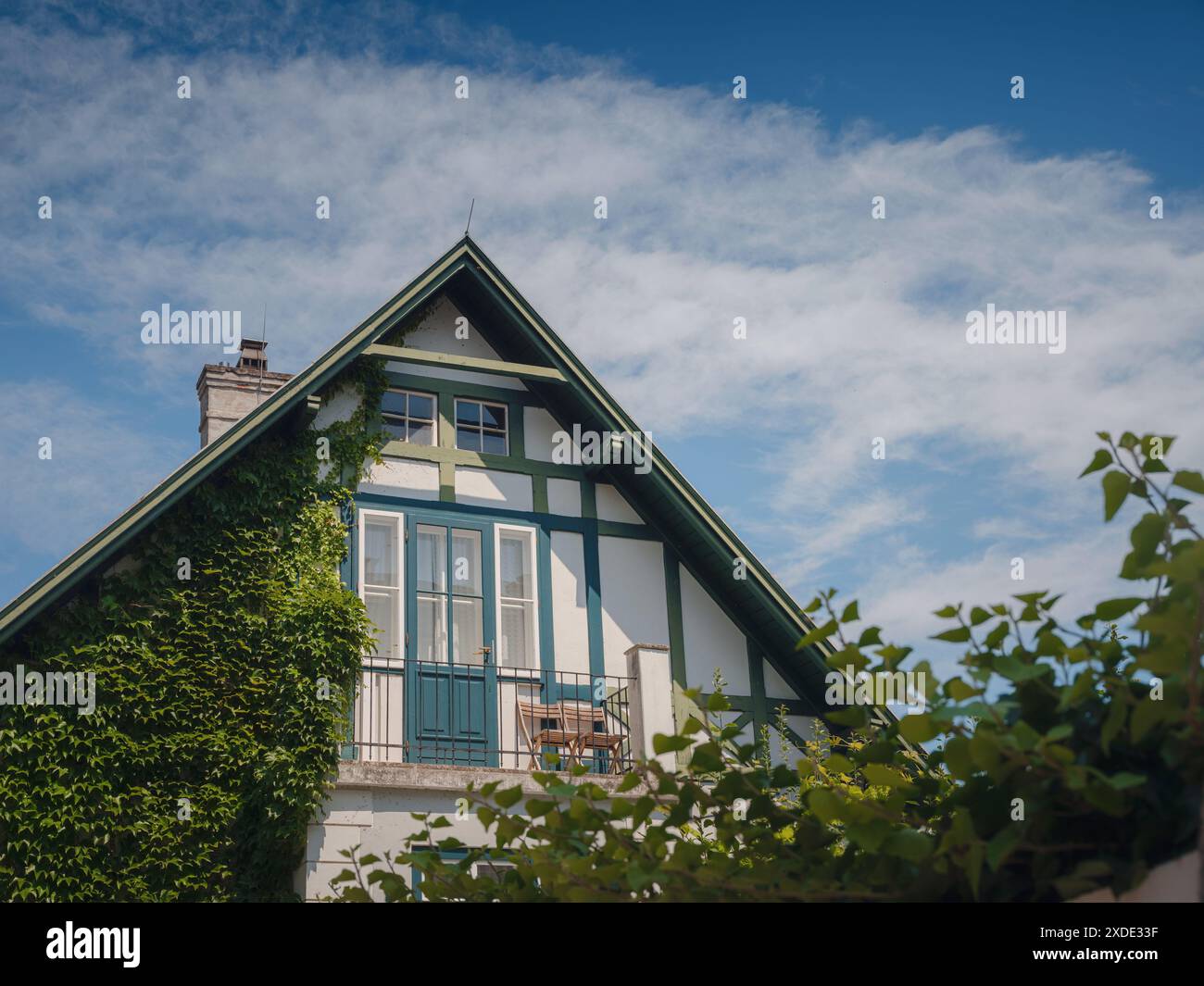 summer trip around Vienna, Austria. Modling district - countryside with ...