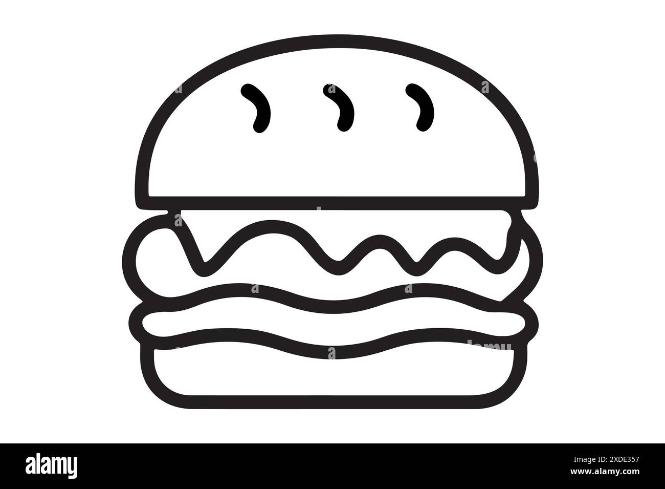 Burger vector illustration silhouette with eps Stock Vector Image & Art ...