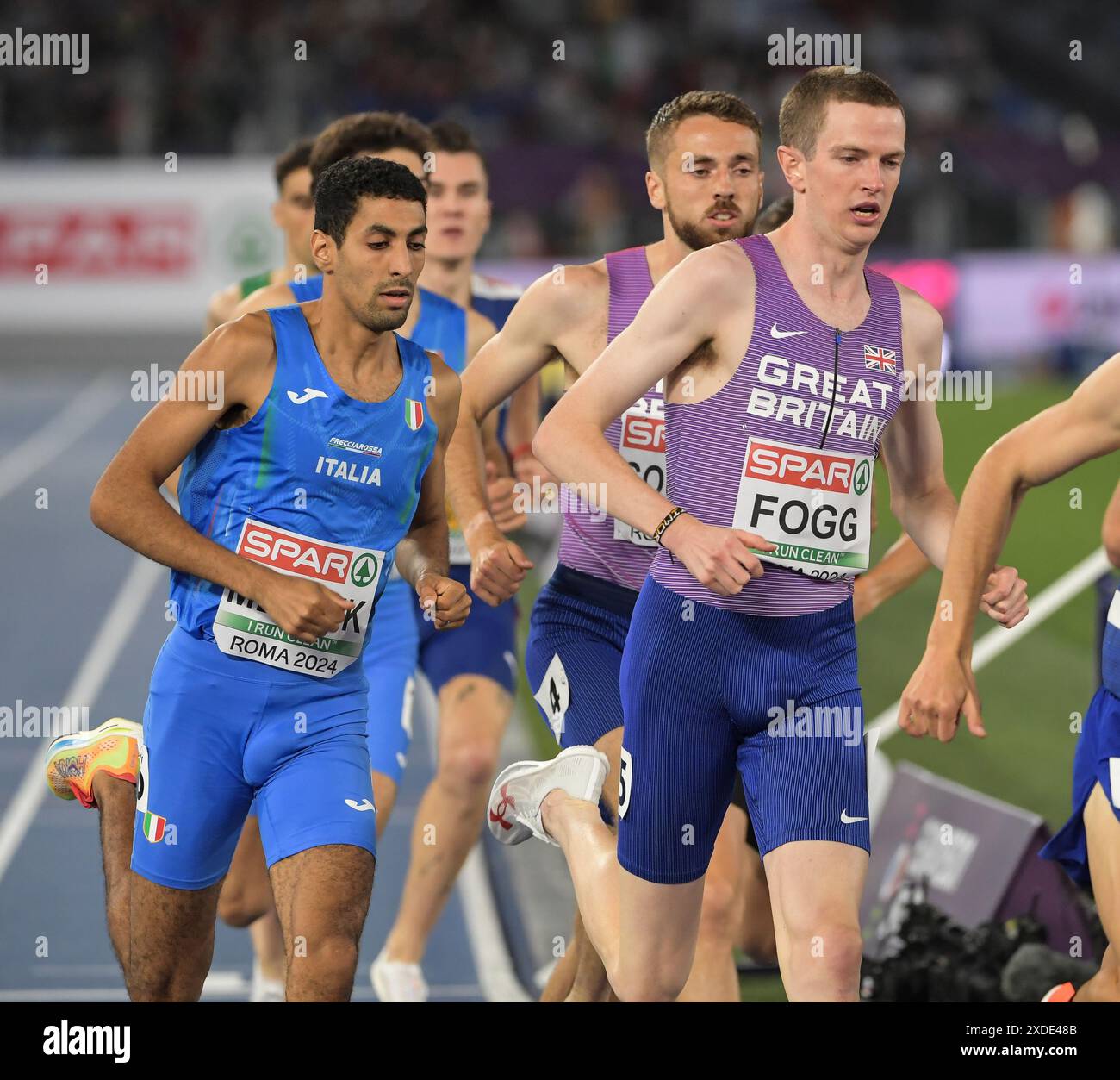 Adam Fogg of Great Britain competing in the men’s 1500m final at the ...