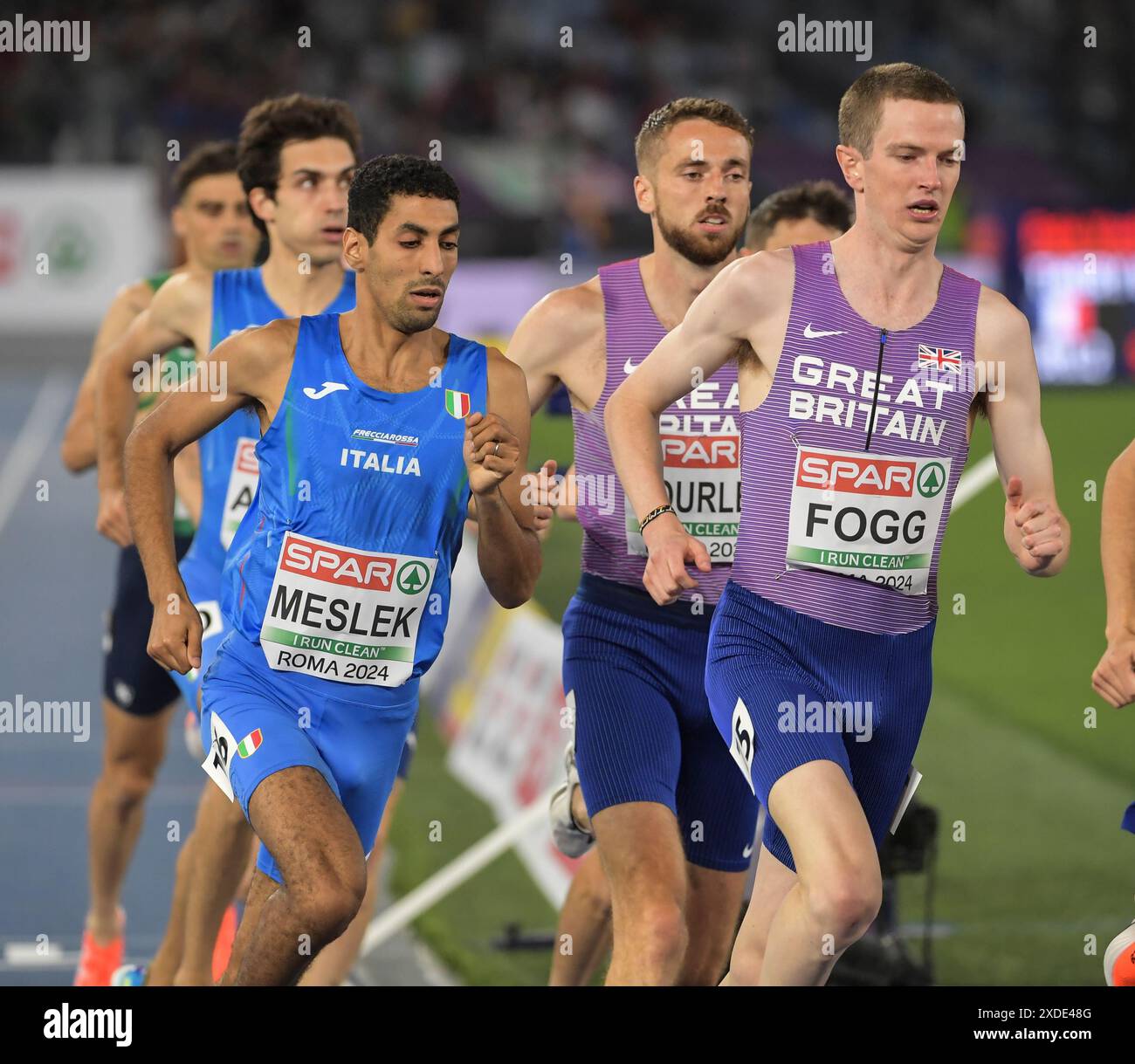Adam Fogg of Great Britain competing in the men’s 1500m final at the ...