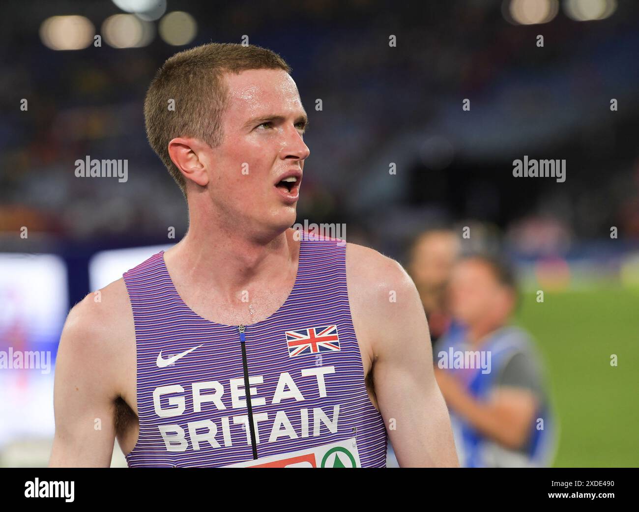 Adam Fogg of Great Britain competing in the men’s 1500m final at the ...