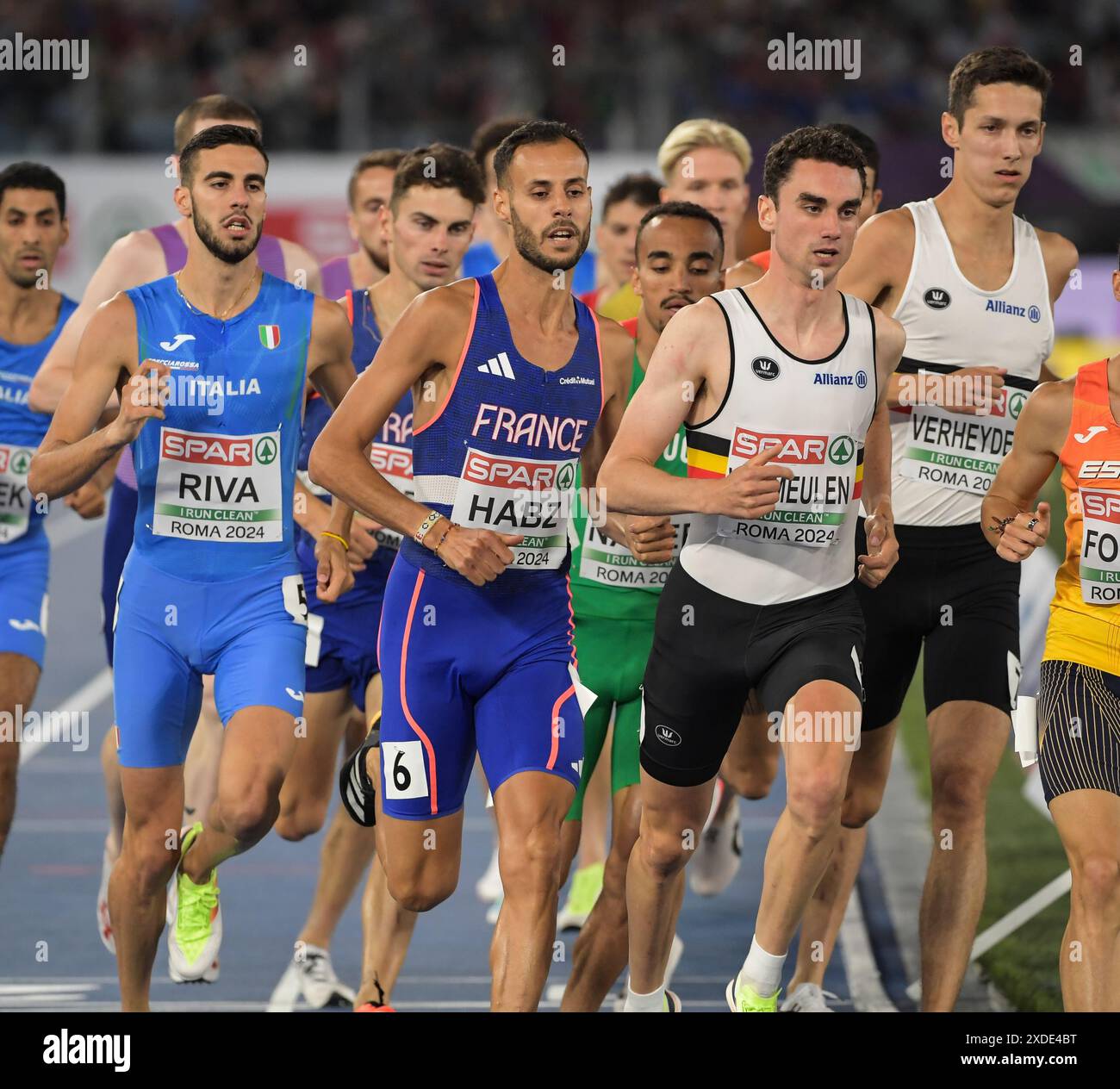 Jochem Vermeulen of Belgium competing in the men’s 1500m final at the ...