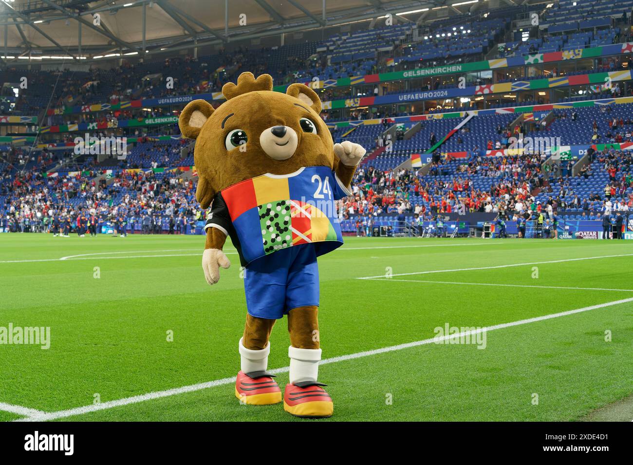 Albart, the official mascot of UEFA EURO 2024 during UEFA Euro 2024 ...