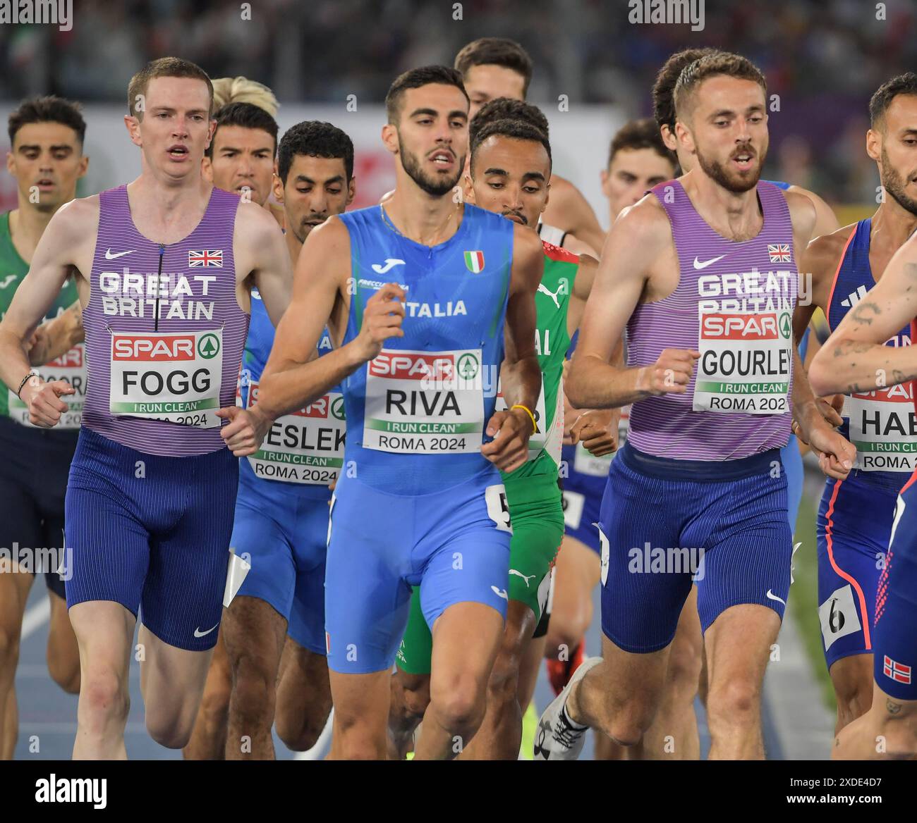 Neil Gourley of Great Britain competing in the men’s 1500m final at the ...