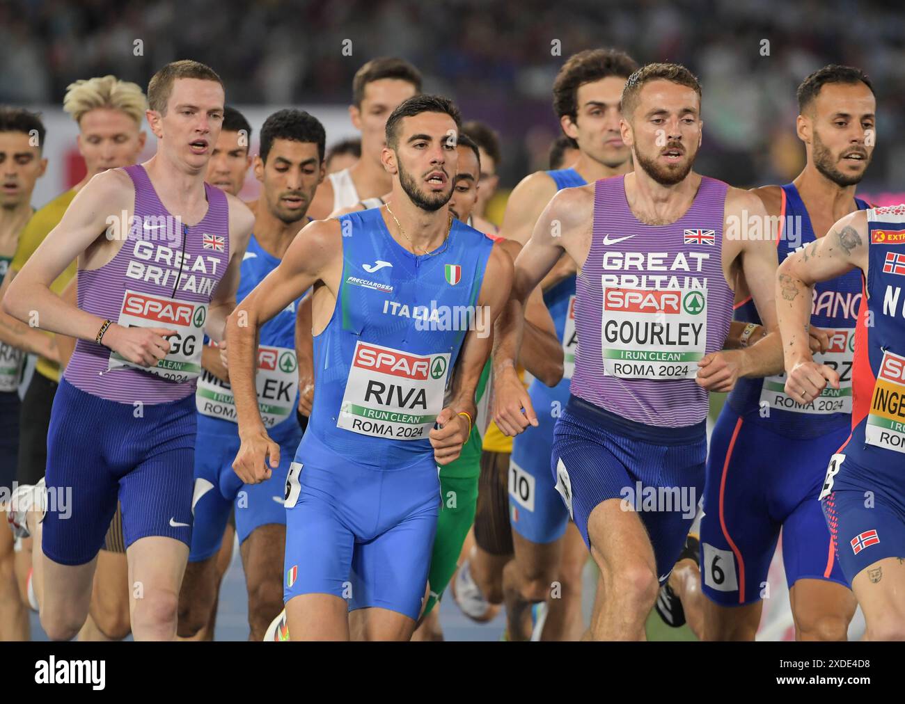 Neil Gourley of Great Britain competing in the men’s 1500m final at the ...