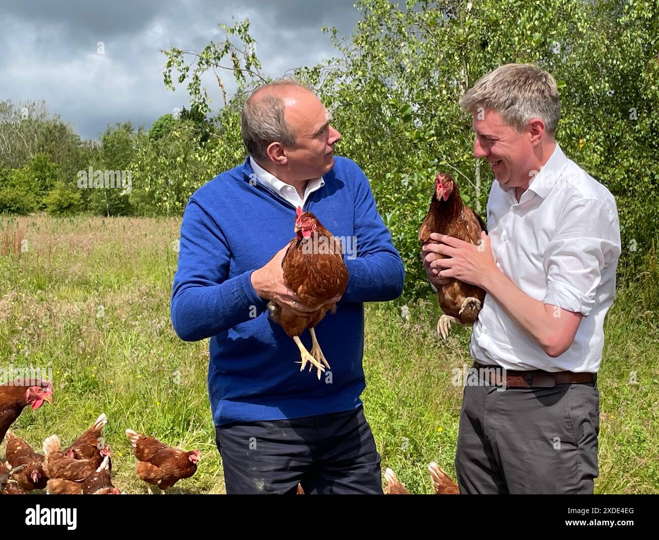 Liberal Democrats leader Sir Ed Davey (left) with Liberal Democrat ...