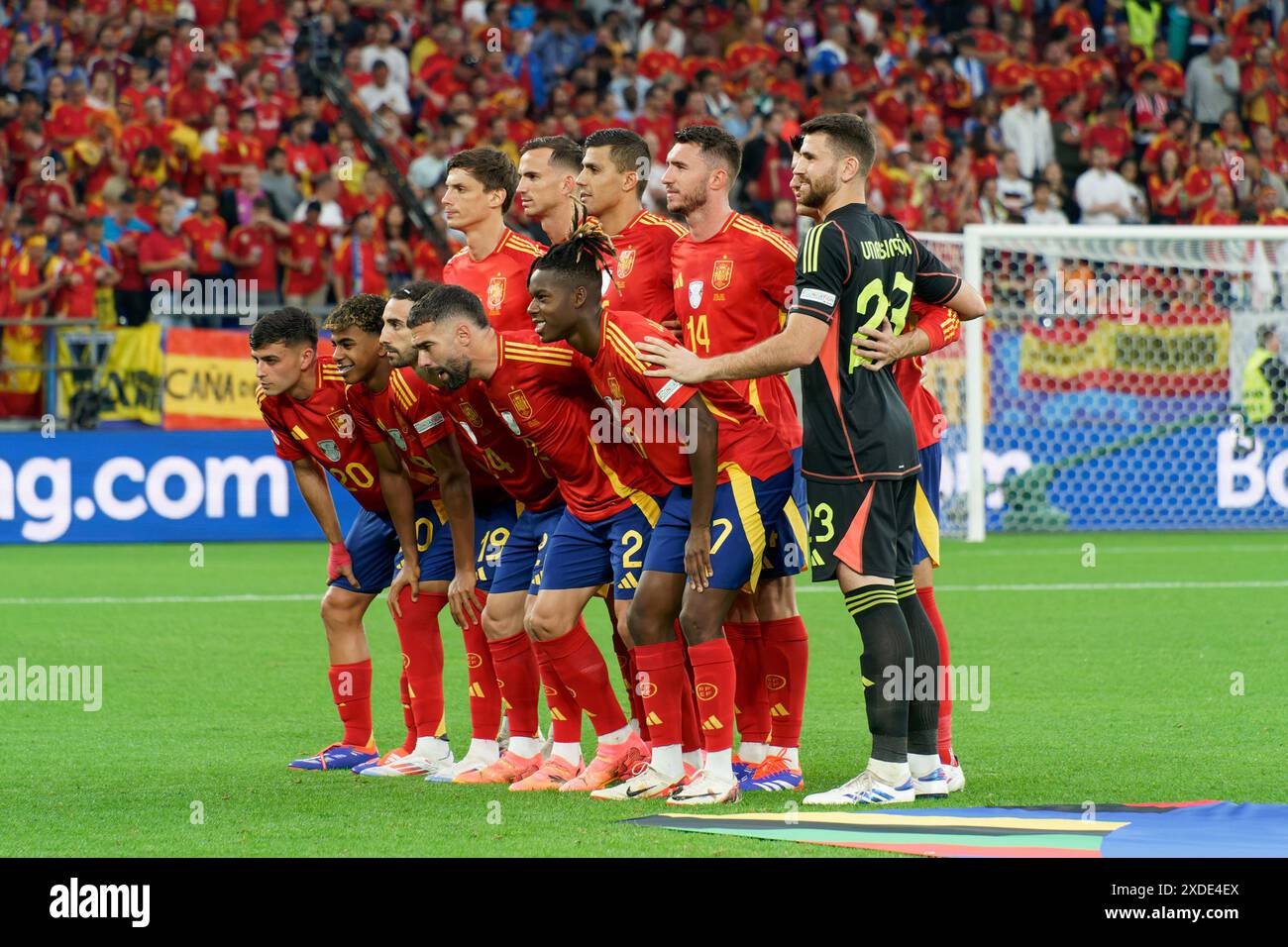 Spain team line up during UEFA Euro 2024 - Spain vs Italy, UEFA ...