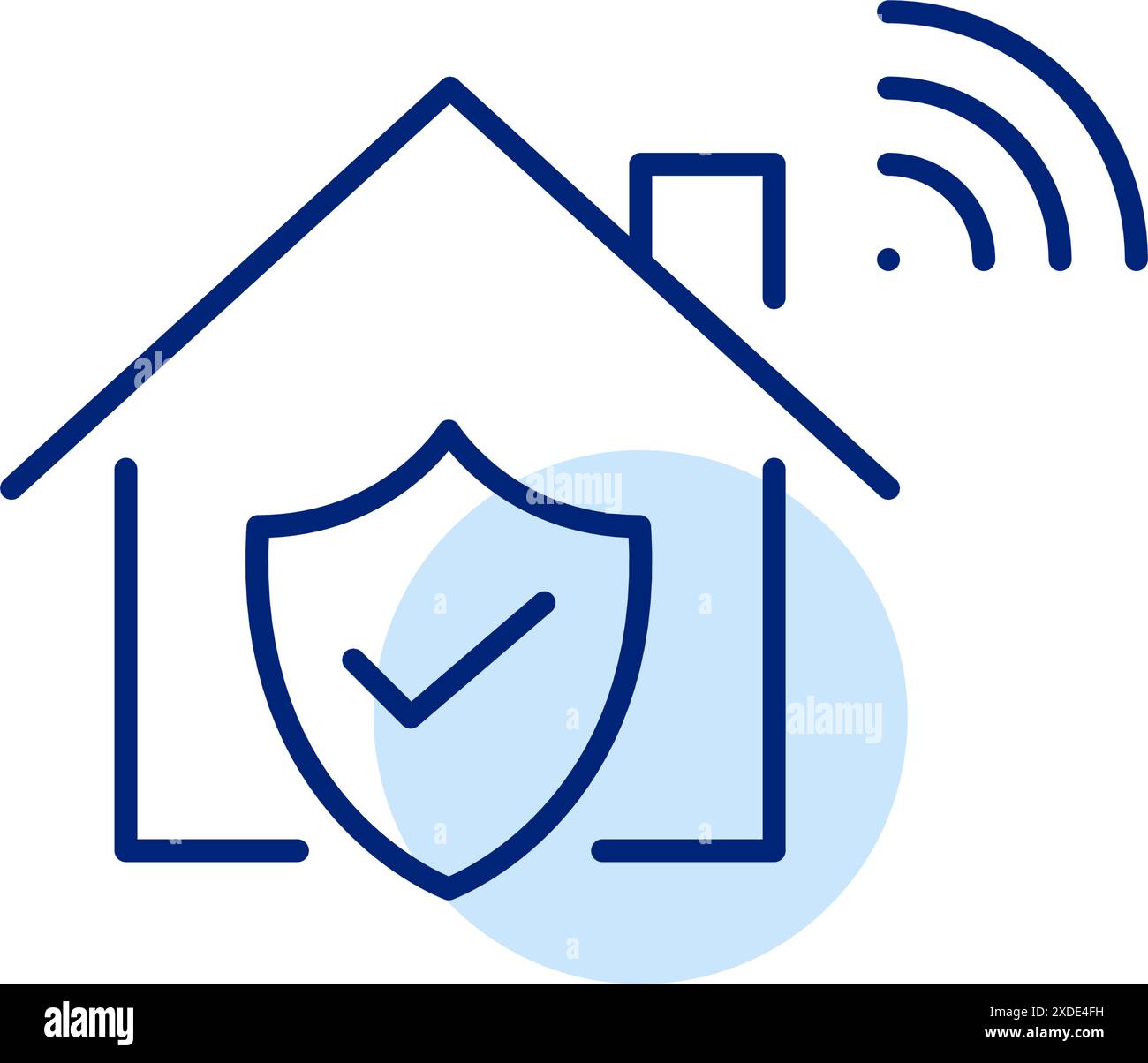 Shield wi fi icon Stock Vector Images - Alamy