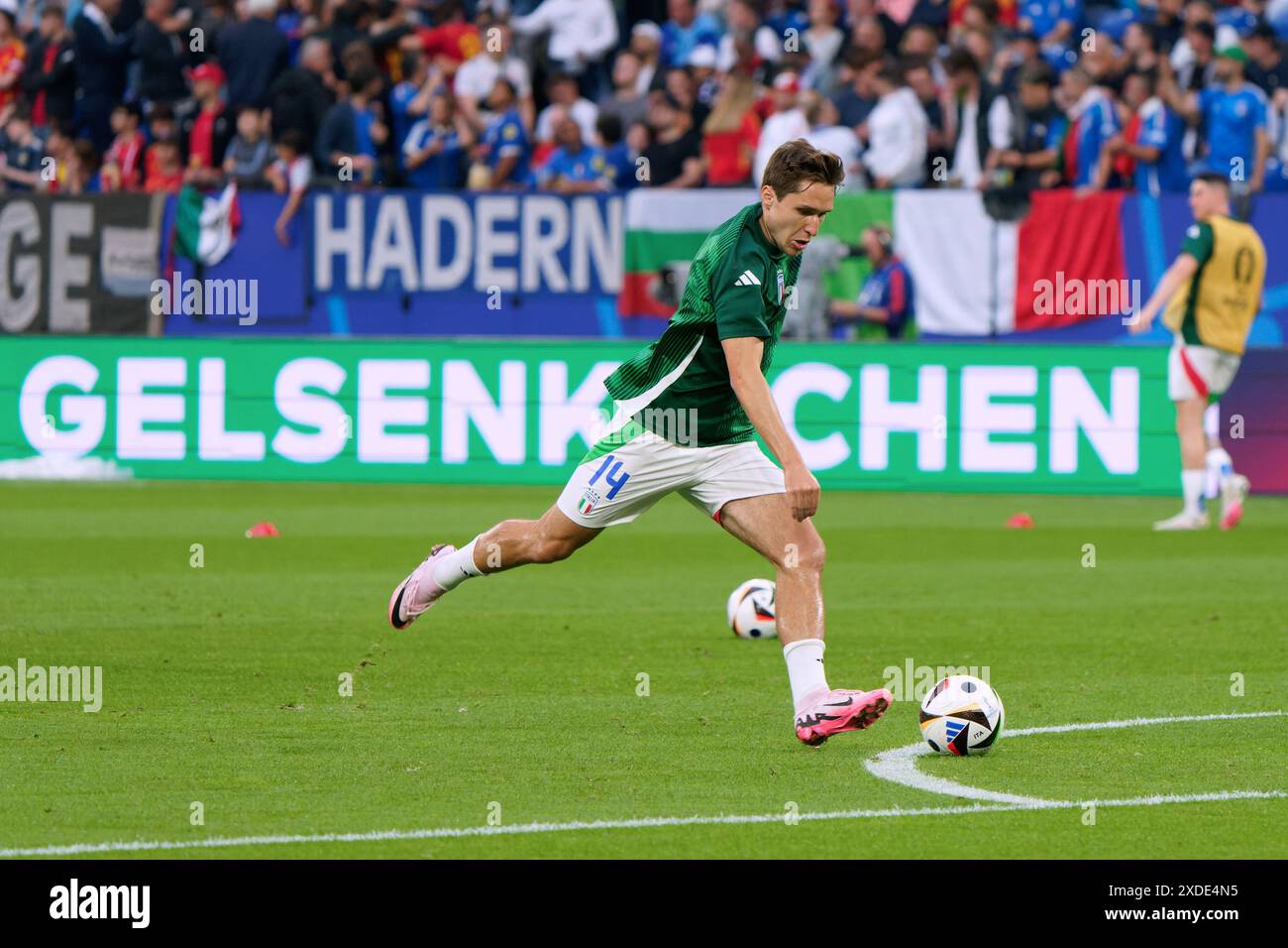 Federico Chiesa of Italy during UEFA Euro 2024 - Spain vs Italy, UEFA ...