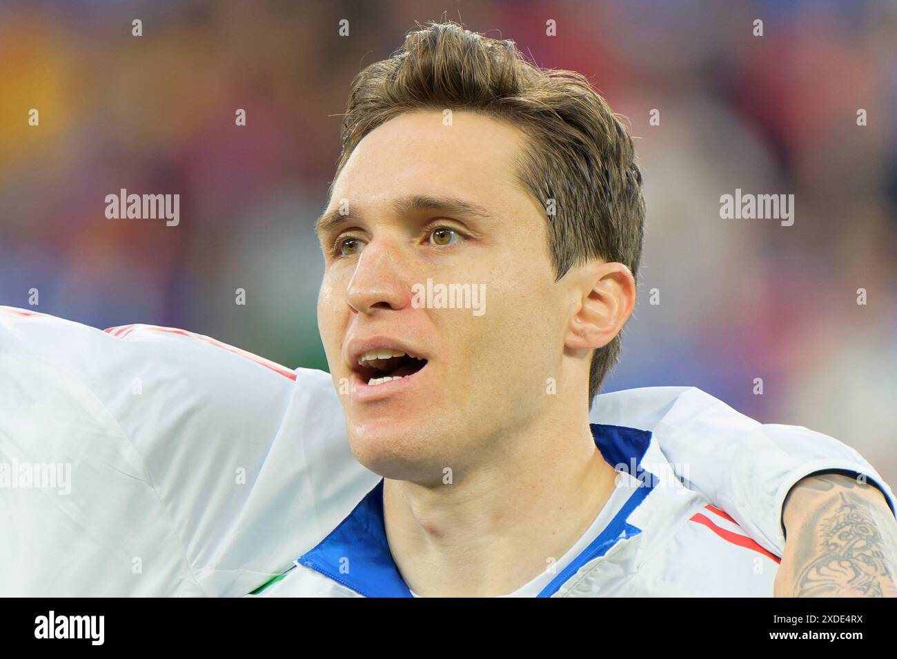 Federico Chiesa of Italy during UEFA Euro 2024 - Spain vs Italy, UEFA ...