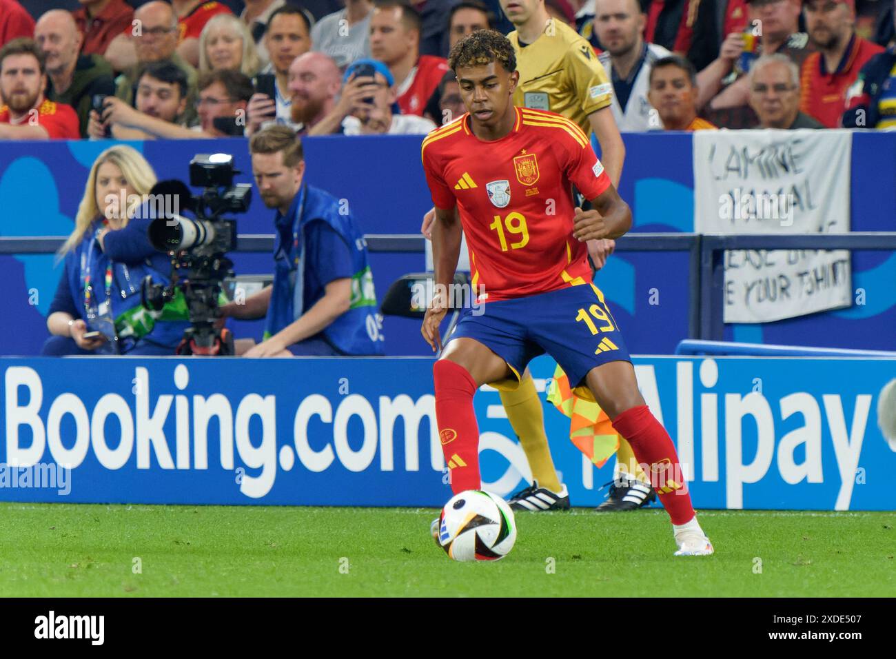 Lamine Yamal of Spain during UEFA Euro 2024 - Spain vs Italy, UEFA ...