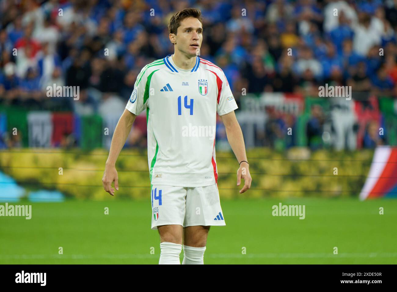 Federico Chiesa of Italy during UEFA Euro 2024 - Spain vs Italy, UEFA ...