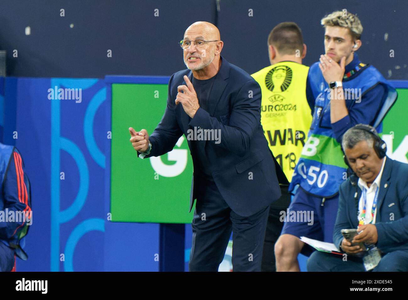Luis de la Fuente head coach of Spain during UEFA Euro 2024 - Spain vs ...